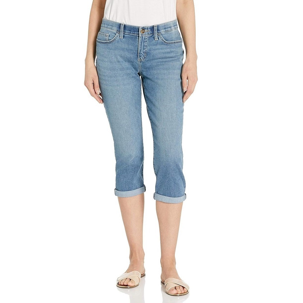 Buy LEE Women's Flex Motion Regular Fit Capri Jeans - Blue Phoenix ...