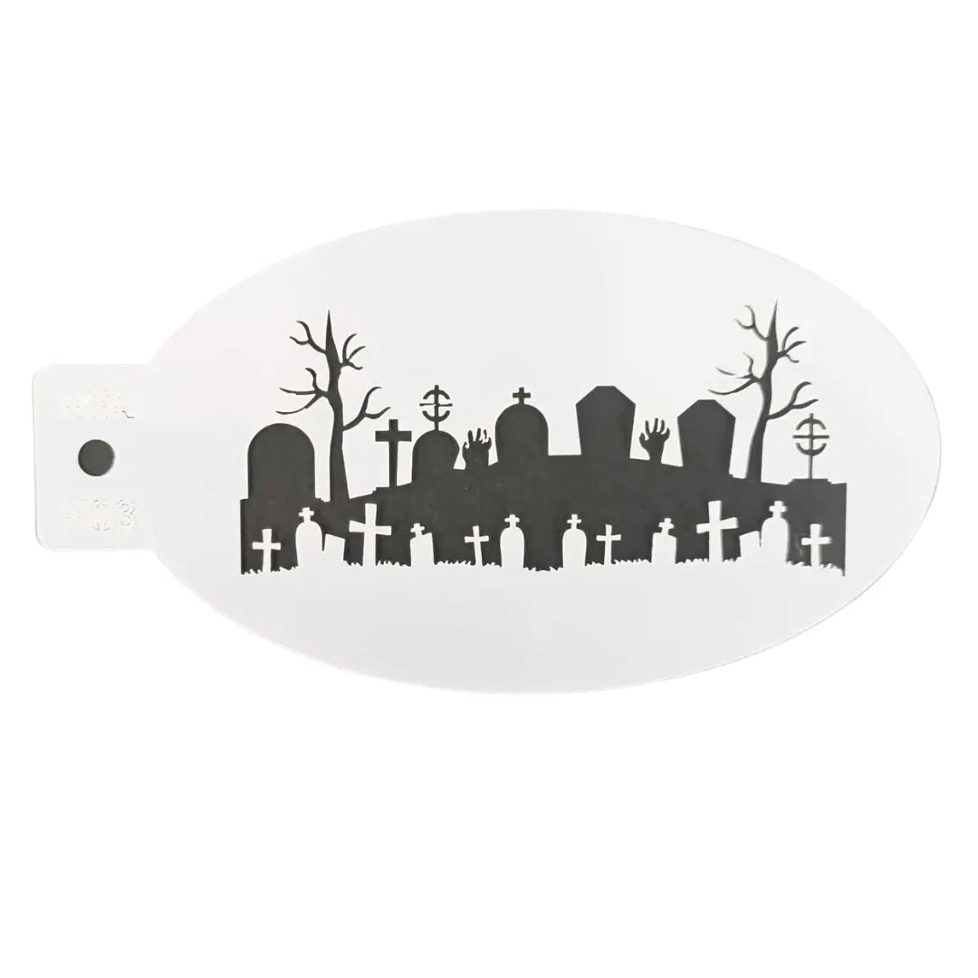 Buy Face Painting Stencil - H03 Graveyard - MyDeal Australia