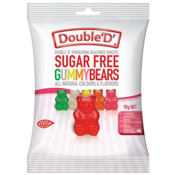 Buy Double D Sugar Free Gummy Bears 90g - MyDeal Australia