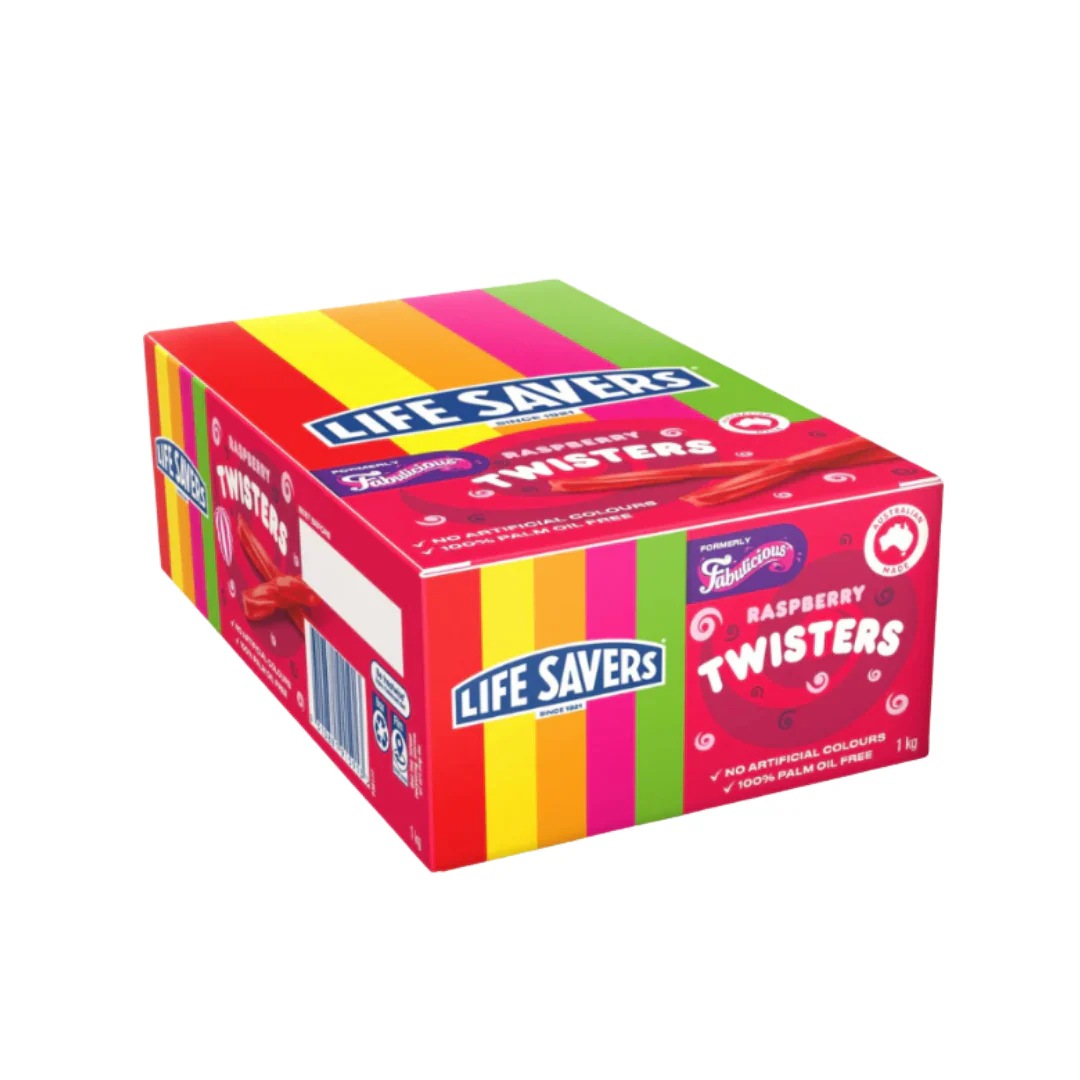 Buy Fabulicious Raspberry Twister 1KG - MyDeal Australia