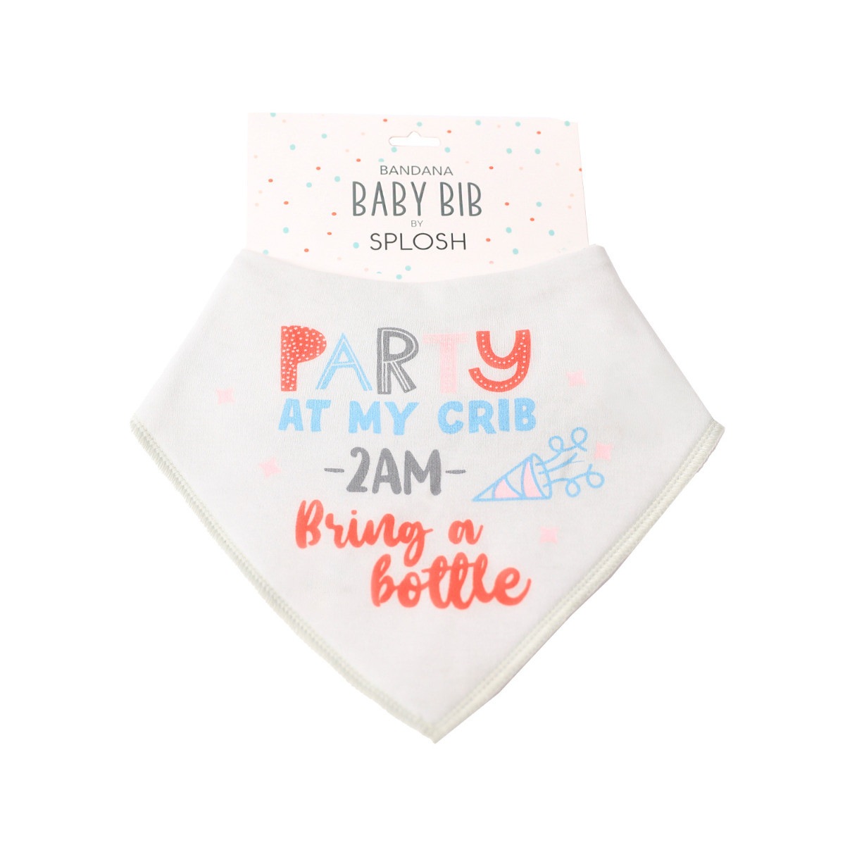 Buy Baby Feeding Bib Bandana Girl Boy Party At My Crib Funny Newborn ...