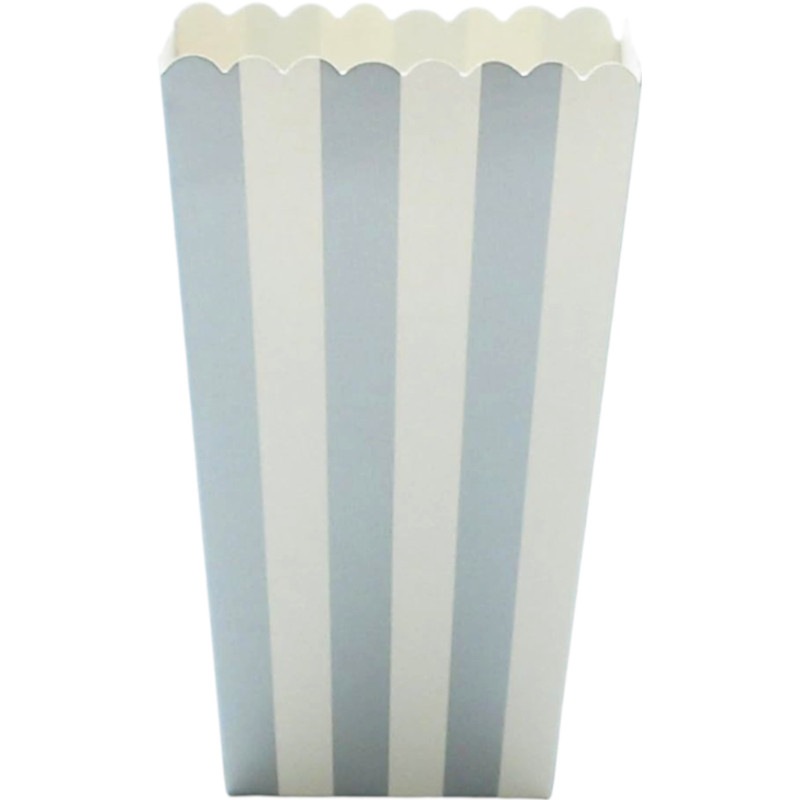 Buy Mini Popcorn Boxes x12 Silver Party Favours Kids Movie Night ...