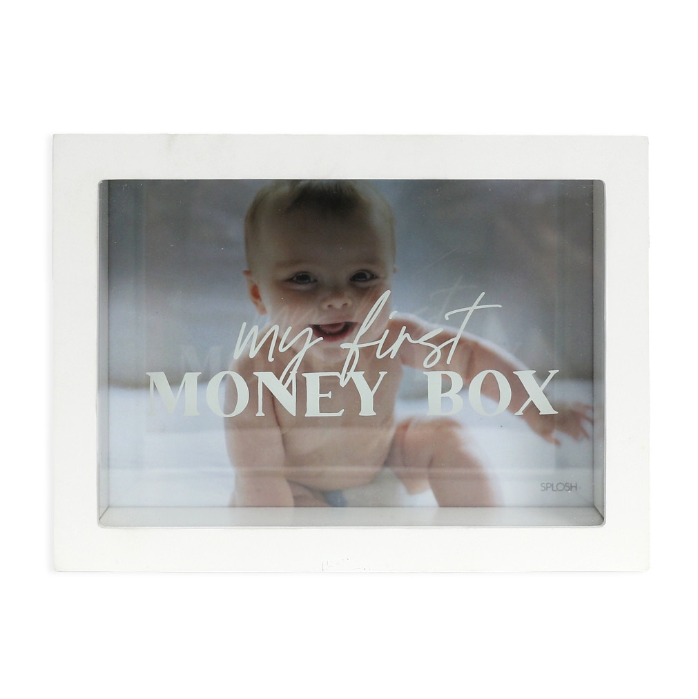Buy My First Money Box Baby Shower Gift Newborn Present Piggy Bank ...