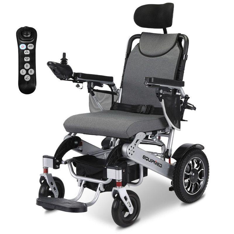Buy EQUIPMED Power Electric Wheelchair, Long Range, Alloy, Remote ...