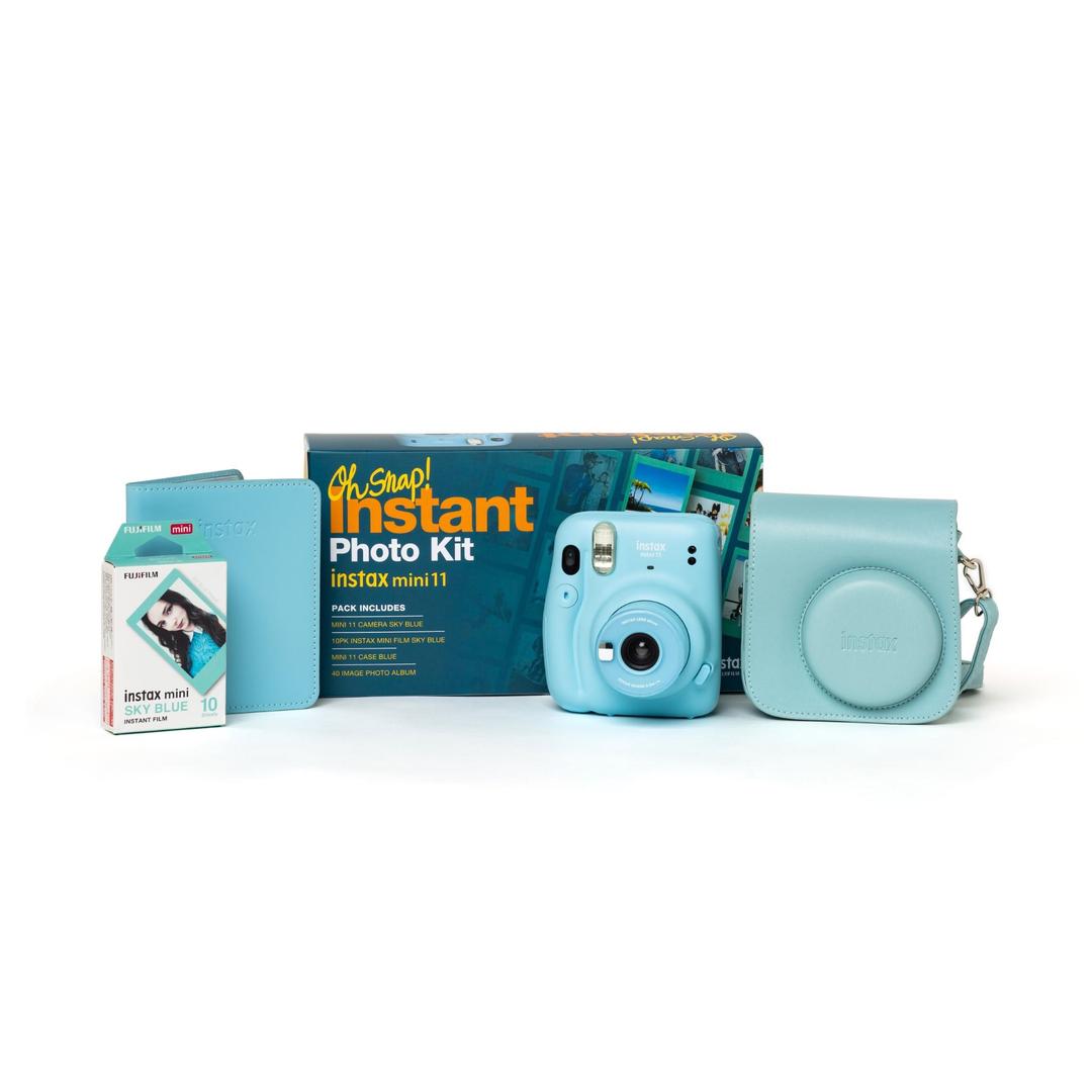 Buy Fujifilm Instax Mini 11 Instant Kit (Sky Blue) - MyDeal Australia