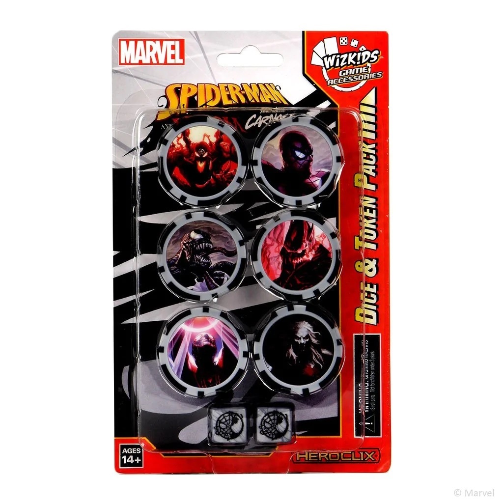 Buy Heroclix Spider-Man & Venom Absolute Carnage Dice & Token Pack ...
