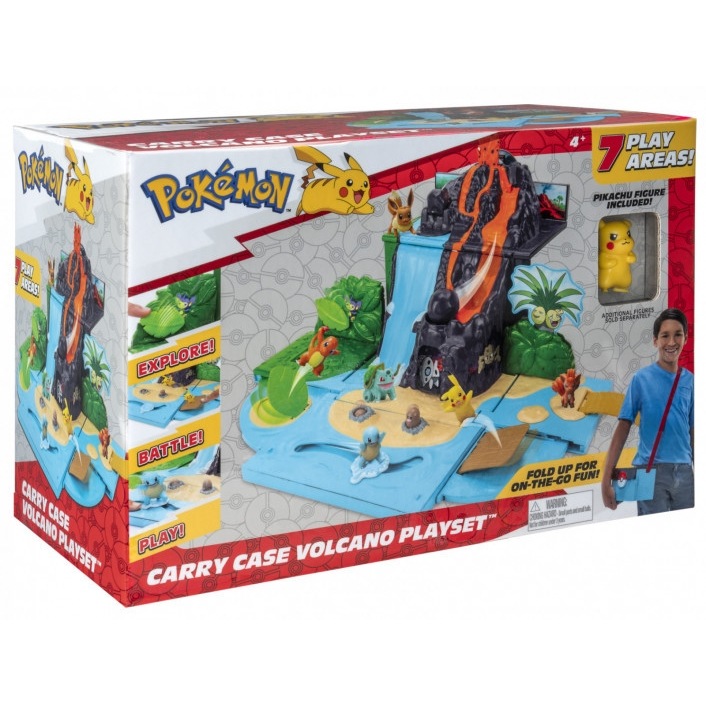 Buy Pokemon Carry Case Volcano Playset - MyDeal Australia