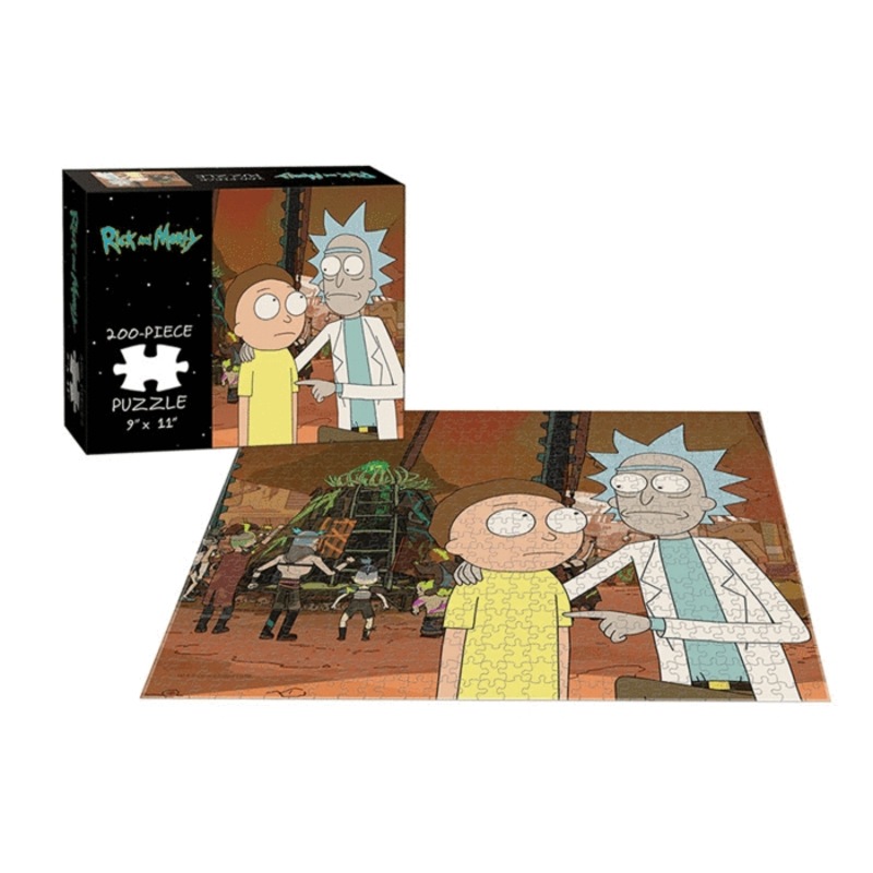 Buy Rick and Morty Puzzle 200 Pieces - Rickmancing the Stone - MyDeal
