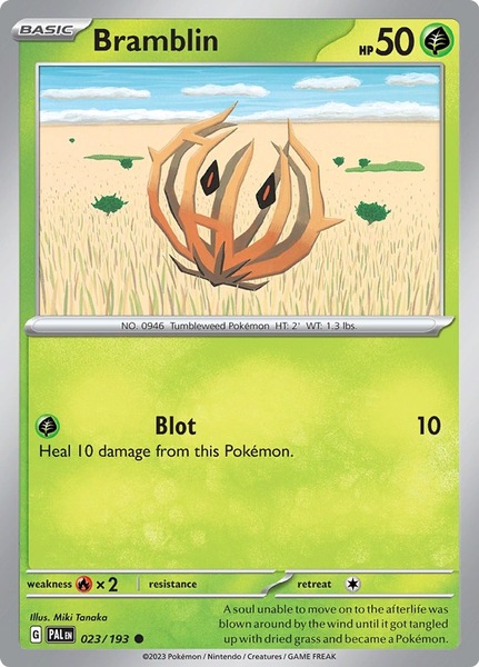 Buy Bramblin 023/193 Common - Pokemon TCG SV02: Paldea Evolved - MyDeal ...