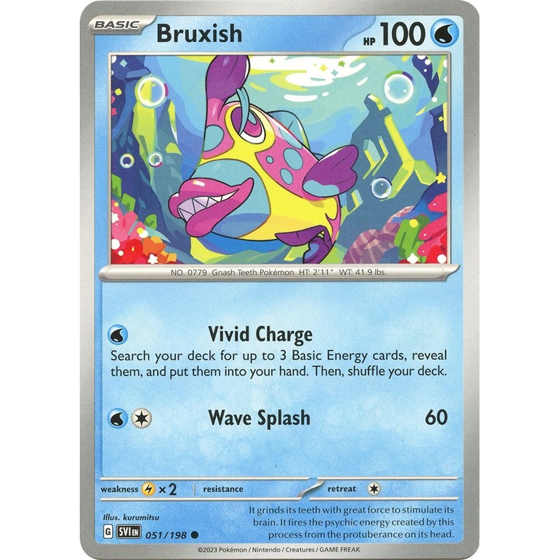 Buy Bruxish Common - 051/198 - Pokemon TCG SV01: Scarlet & Violet Base ...