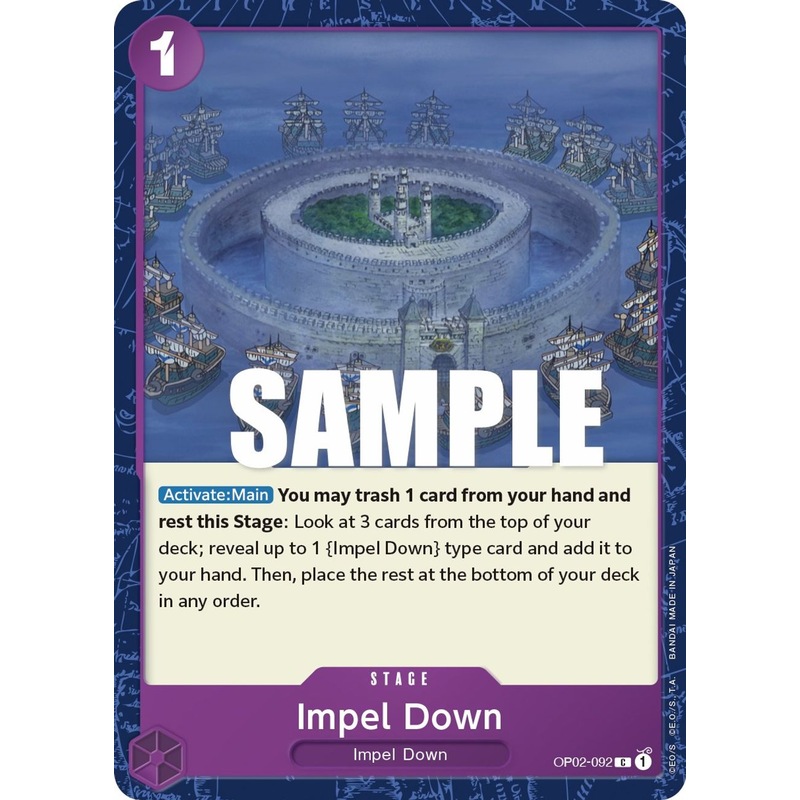 Buy Impel Down OP02-092 C - One Piece Card Game TCG Paramount War - MyDeal