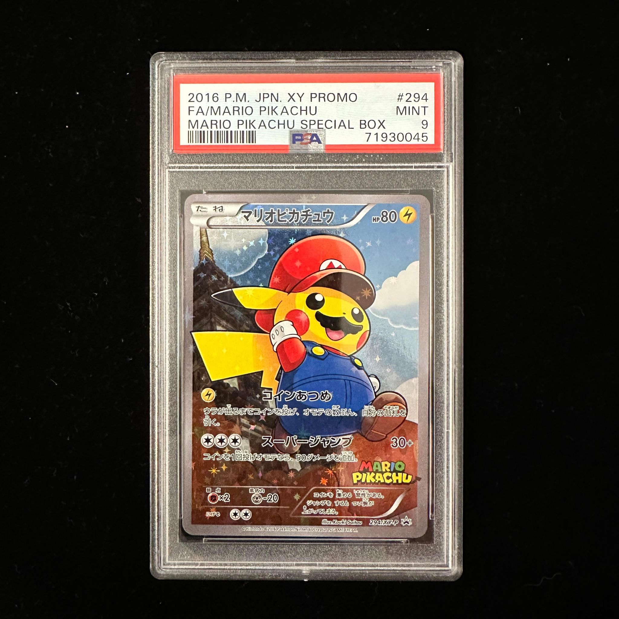 Buy JAPANESE PSA 9 Mario Pikachu - 294/XY-P - 2016 Mario Pikachu ...