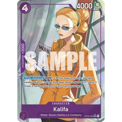 Buy Kalifa OP03-060 UC (Full Art) - One Piece Premium Booster - The ...