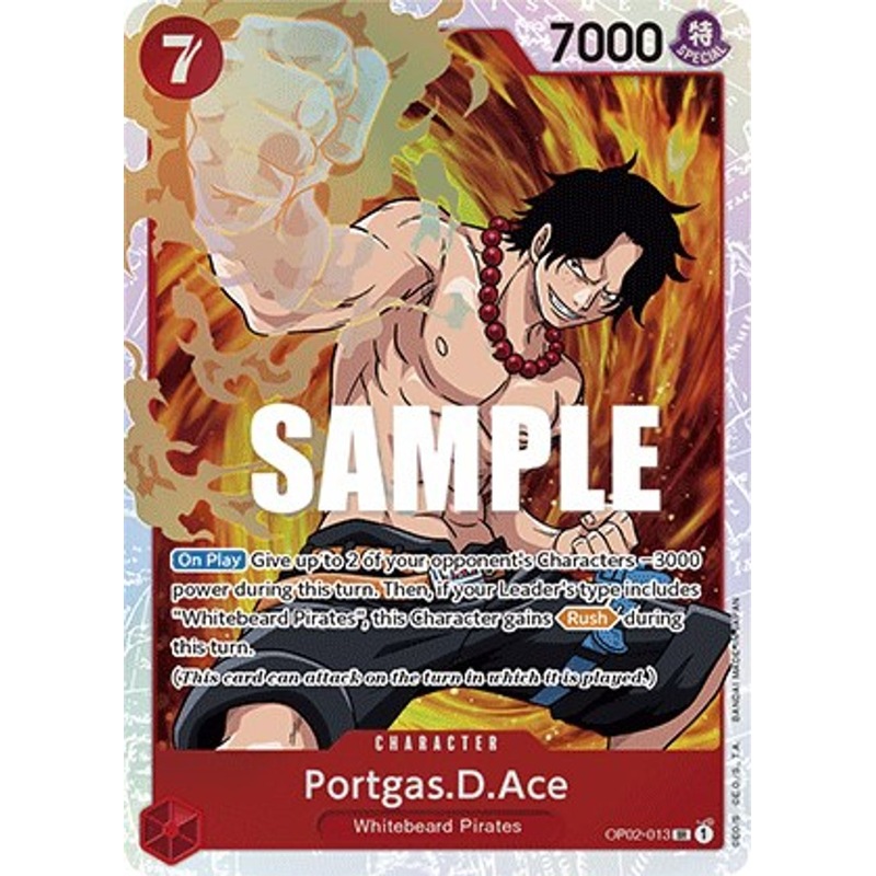 Buy Portgas.D.Ace OP02-013 SR (Foil) - One Piece Card Game TCG Paramount War - MyDeal