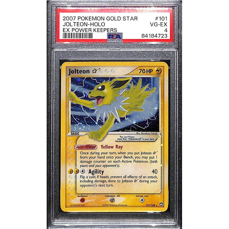 Buy PSA 4 Jolteon Holo 101/108 Gold Star - EX Power Keepers #4723 - MyDeal