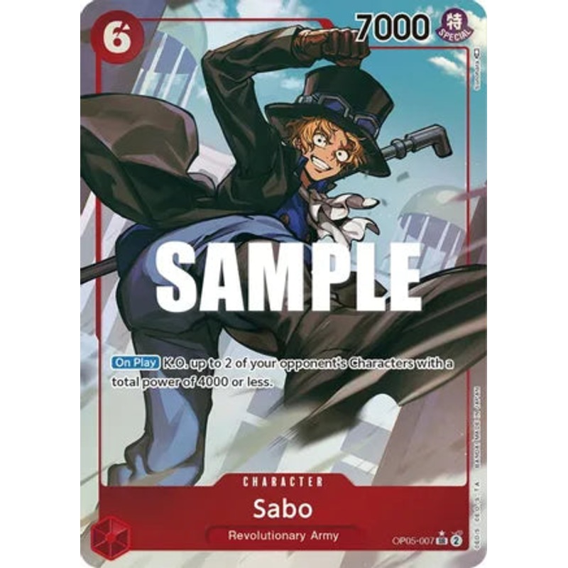 Buy Sabo OP05-007 SR (Alternate Art) - One Piece Card Game Awakening of the New Era - MyDeal