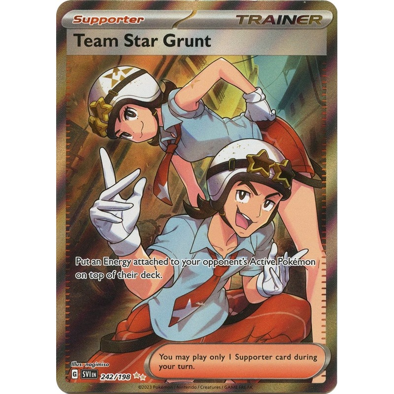 Buy Team Star Grunt 242 198 Ultra Rare 242 198 Pokemon Tcg Sv01