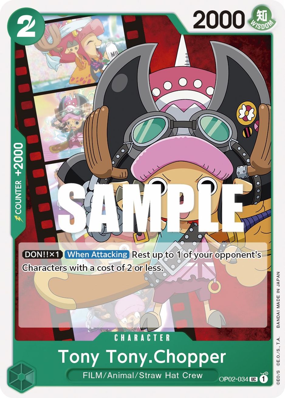 Buy Tony Tony.Chopper OP02-034 UC - One Piece Card Game TCG Paramount War - MyDeal Australia