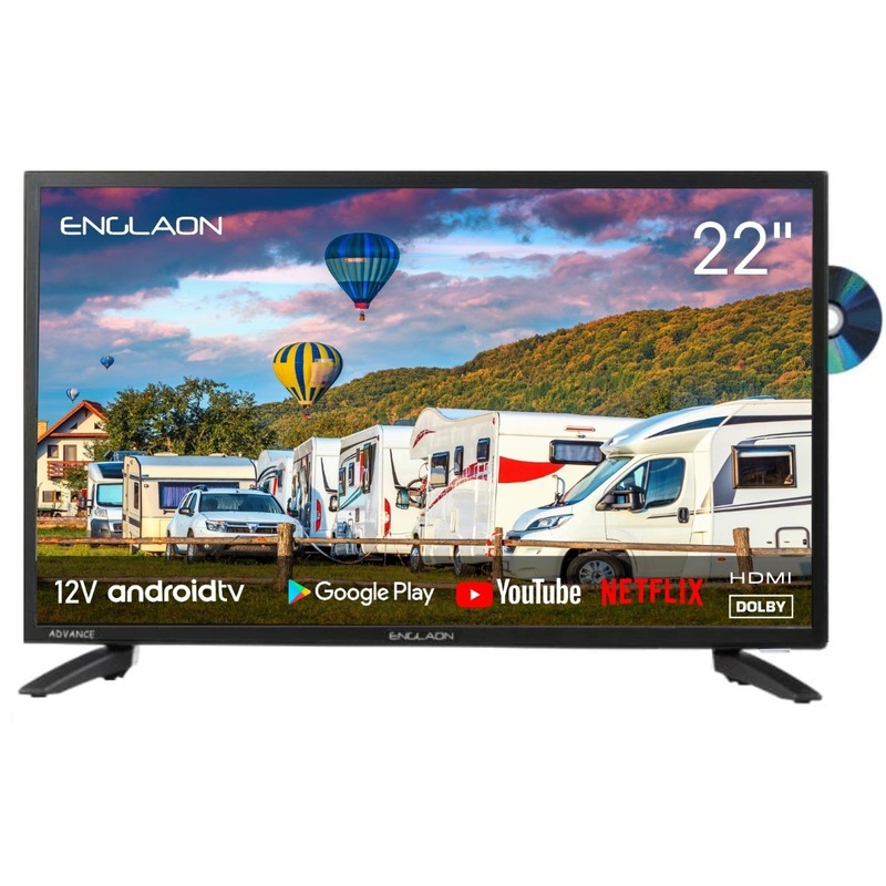 Buy ENGLAON 22'' Full HD LED Android 11 Smart 12V TV for Caravan and ...