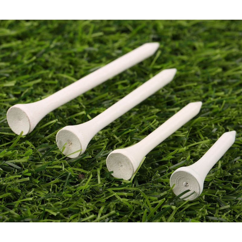 Buy 500 - White Wood / WOODEN GOLF TEES 42 mm - MyDeal