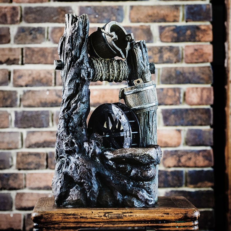 Buy 63cm Ewaterfeatures Watermill Well Water Indoor water Feature Home ...