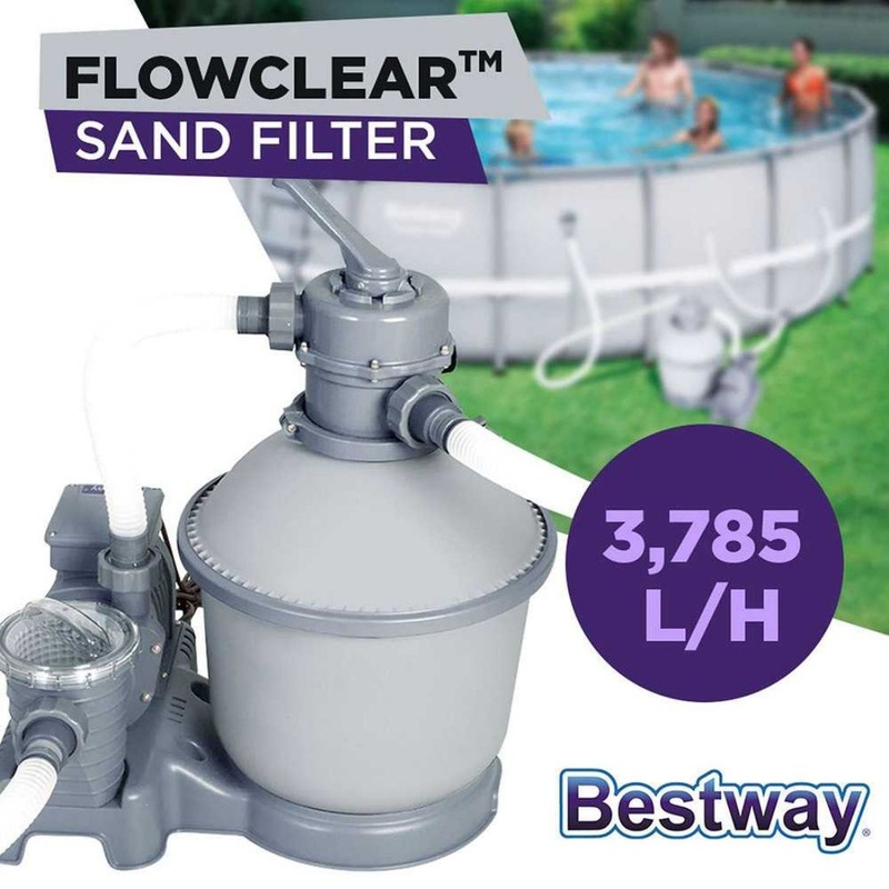 Buy BESTWAY FLOWCLEAR 1000GPH SAND FILTER PUMP POOL PUMP - MyDeal