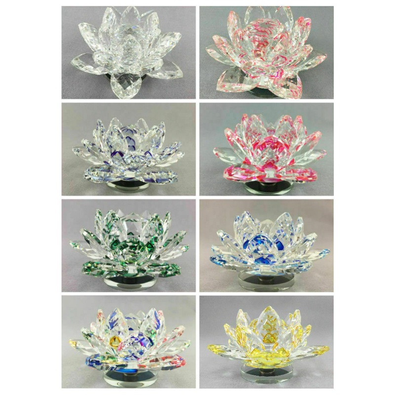 Buy Rotating Crystal Lotus Hue Reflection Flower decor - MyDeal Buy Rotating Crystal Lotus Hue Reflection Flower decor - MyDeal