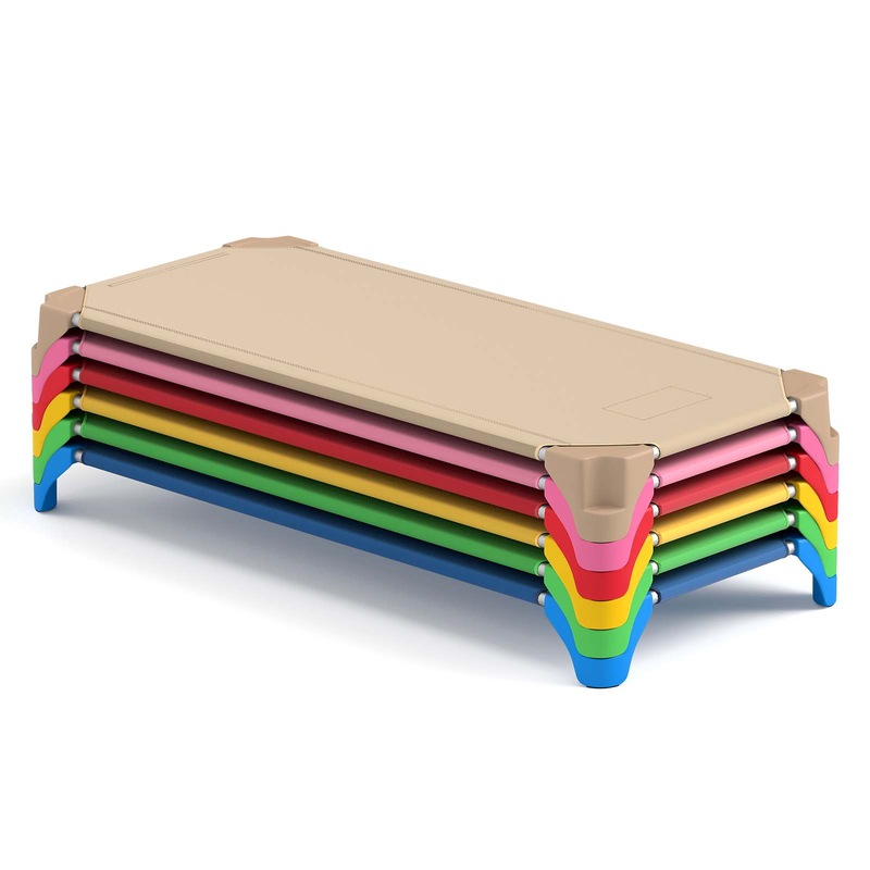 Buy Giantex 6-Pack Stackable Nap Time Cots Space Saving Daycare Cots w ...