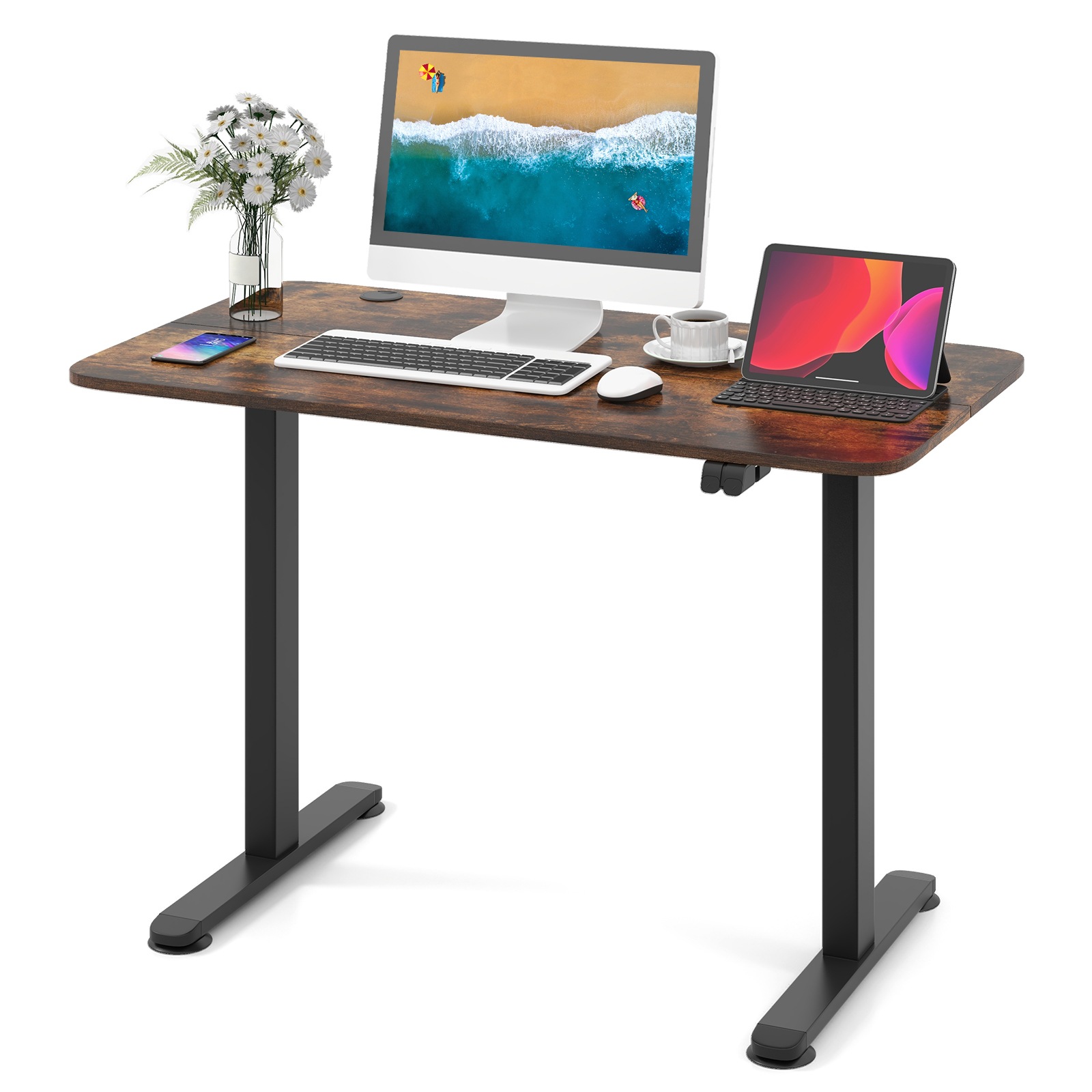 Buy Giantex Electric Standing Desk Motorised Sit Stand Desk Computer ...