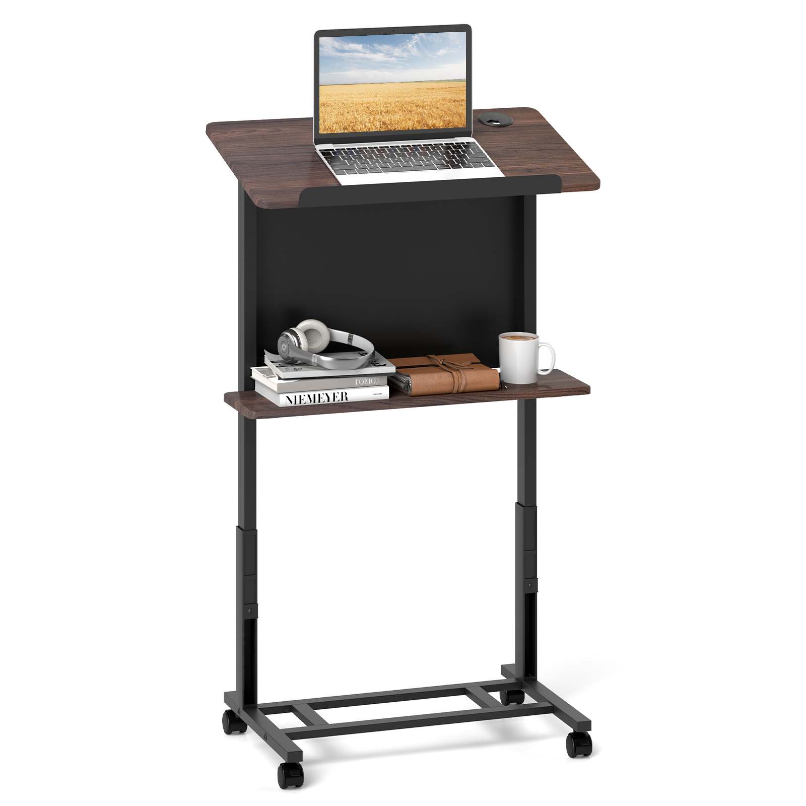 Buy Giantex Lectern Table Height Adjustable Speech Table w/Tilted ...