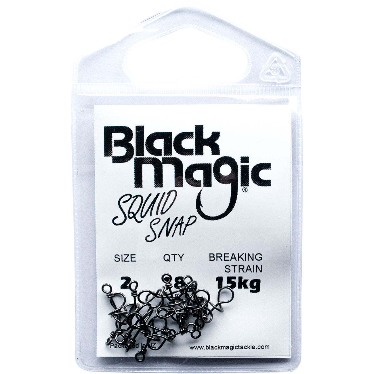 Buy Black Magic Spiral Squid Fishing Snap Clip #2 (15kg Breaking ...