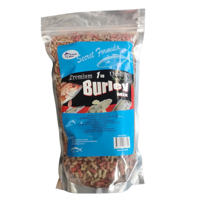 Buy Cobalt Blue 1kg Secret Fomula Fishing Burley Mix Pellets - MyDeal ...