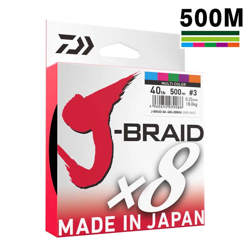 Buy Daiwa J Braid x8 500m Multi-coloured Braid Fishing Line #30lb - MyDeal