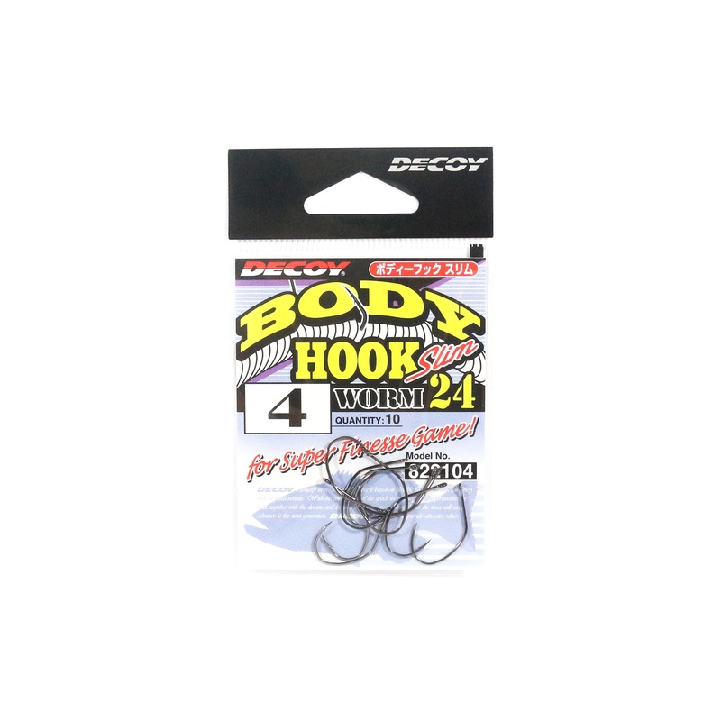 Buy Decoy Worm 24 Drop Shot Wacky Fishing Hook #4 - MyDeal