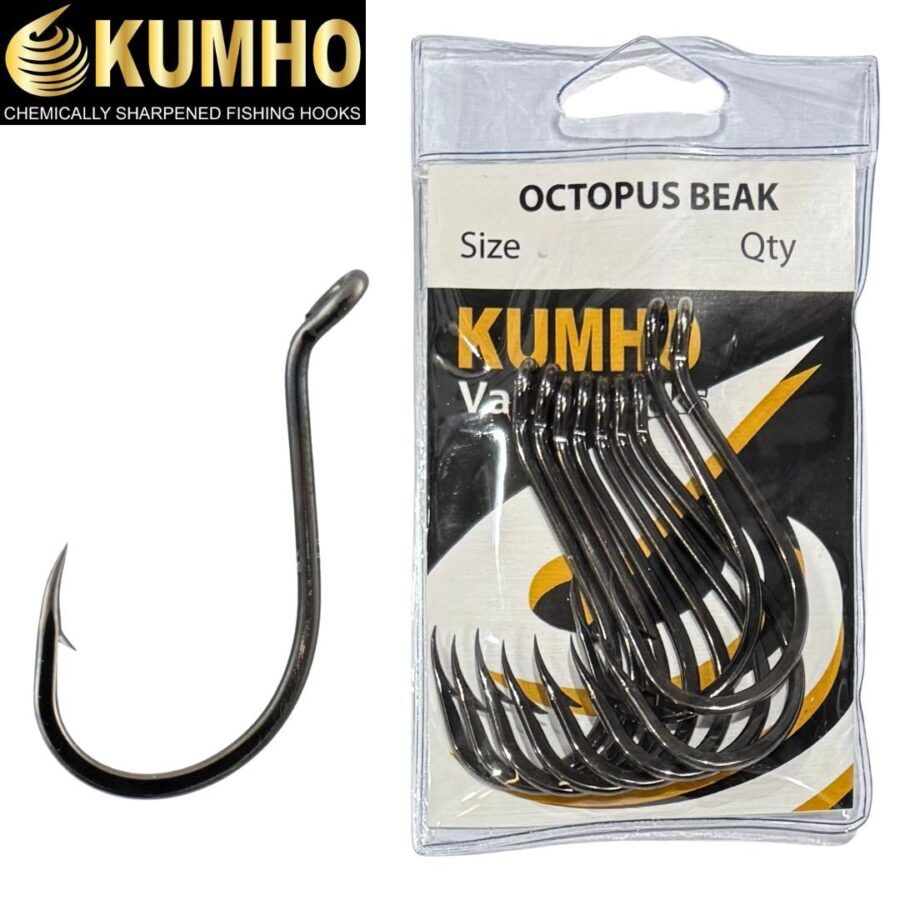 Buy Kumho Octopus Beak Fishing Hook Bulk Value Pack #8 (60pcs) - MyDeal ...