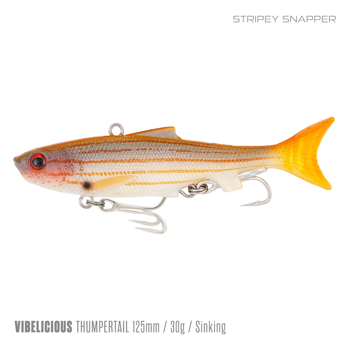 Buy Samaki Vibelicious Thumper Tail Soft Vibe 125mm/30g Fishing Lure # ...