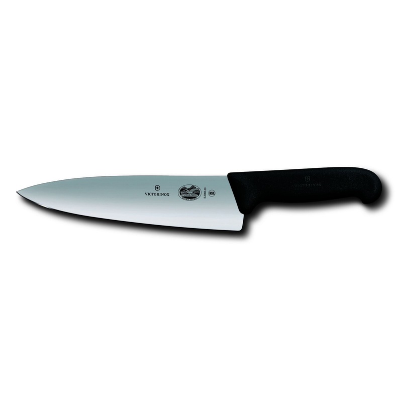 Buy Victorinox Cook Chef's 20cm Carving Knife Extra Wide Blade Black ...