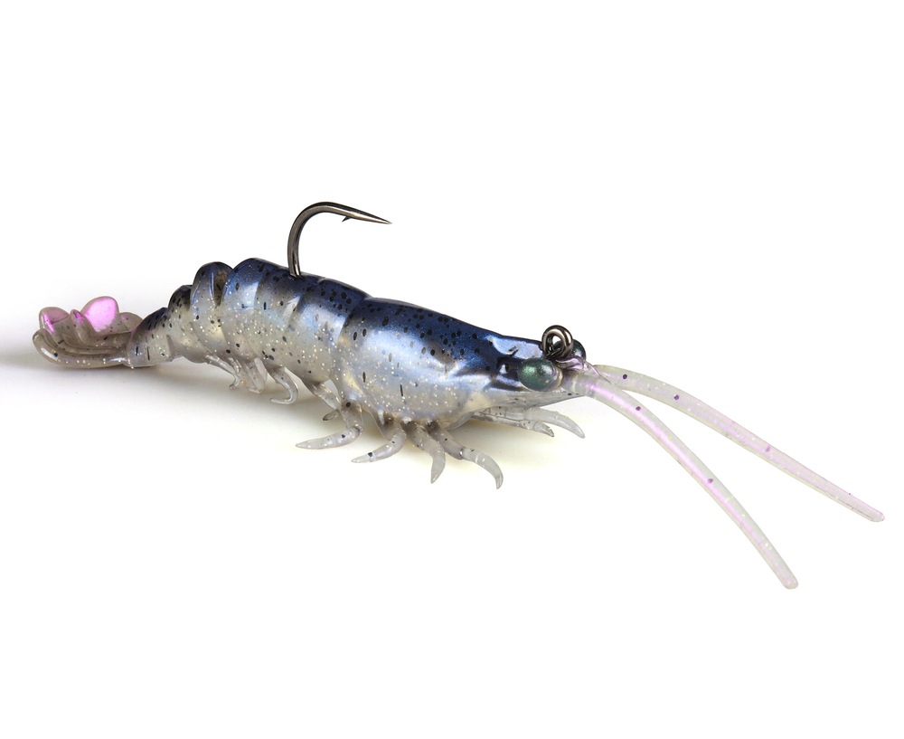 Buy Zman PrawnZ Elite 3.5" Pre Rigged Soft Plastic Fishing Lure #White ...