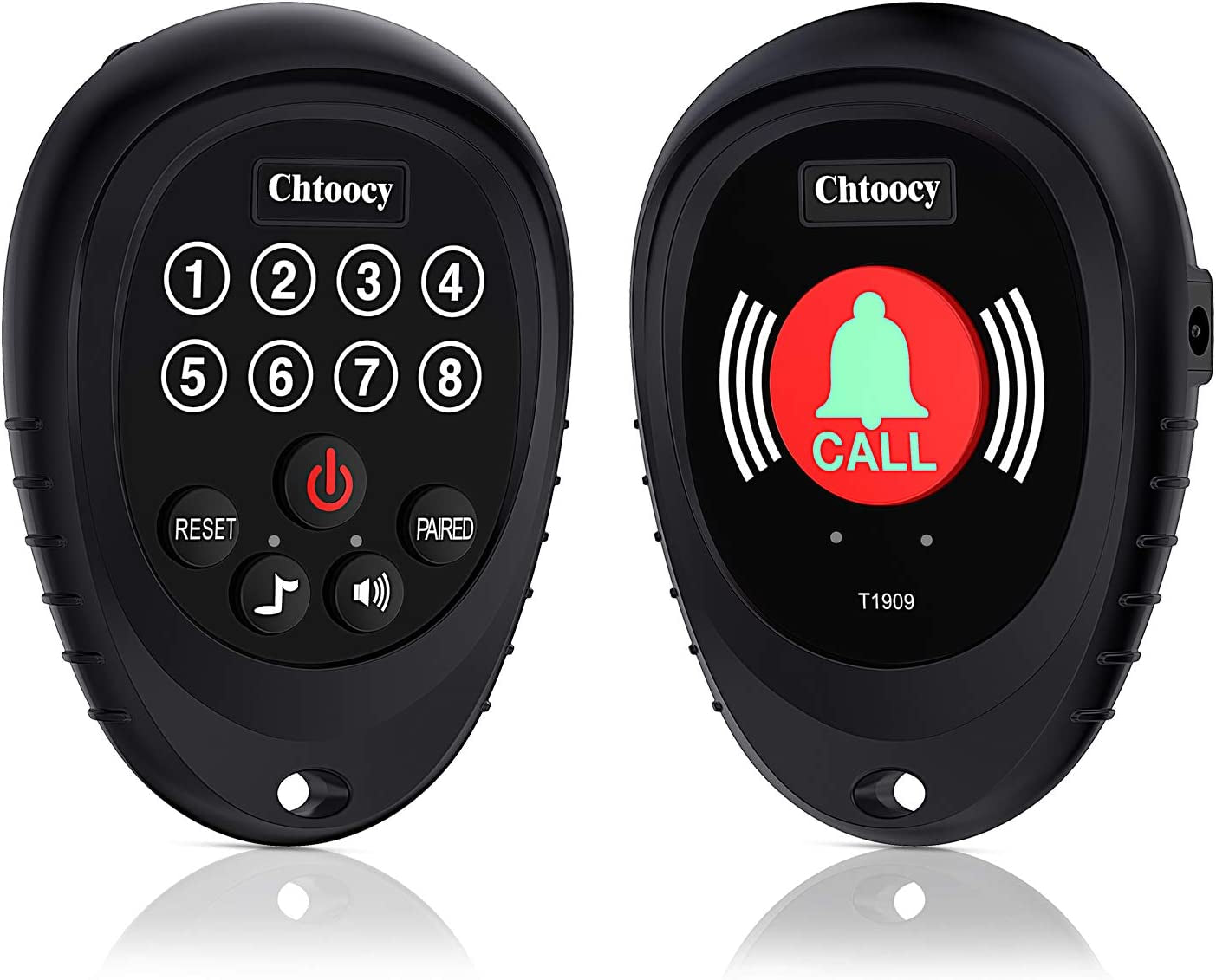 Buy Chtoocy Rechargeable Wireless Caregiver Pager Smart Call Button ...