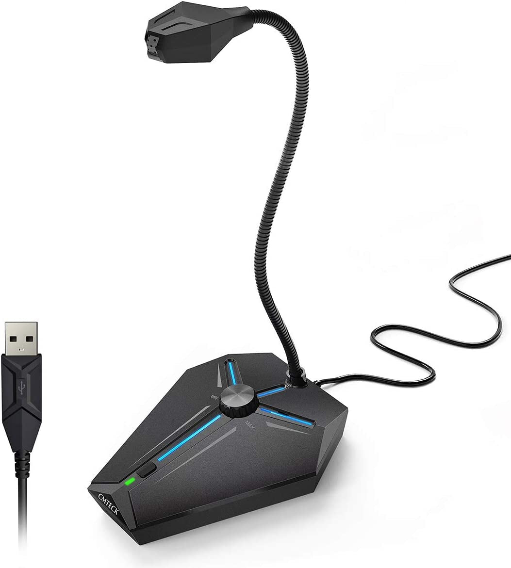 Buy CMTECK Computer Microphone, G006Plus USB Desktop Condenser PC ...