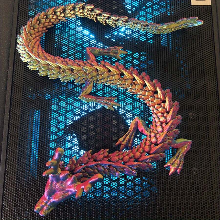 Buy 3D Printing Rainbow Dragon Chinese Dragon Movable Dragon Rainbow ...