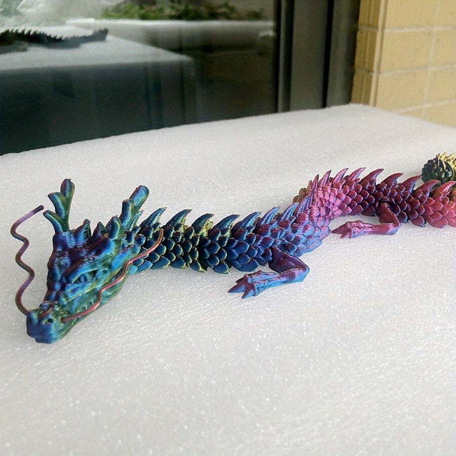 Buy 3D Printing Rainbow Dragon Chinese Dragon Movable Dragon Rainbow ...