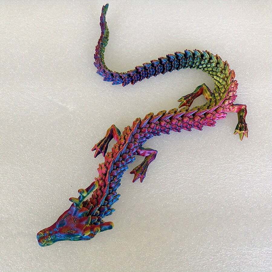 Buy 3D Printing Rainbow Dragon Chinese Dragon Movable Dragon Rainbow ...