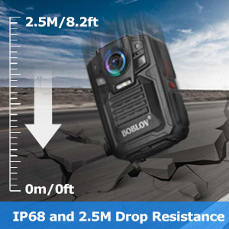 Buy BOBLOV HD66/D7 128GB/64GB Police Body Camera, 2K 1440P Waterproof Police Body Camera with ...