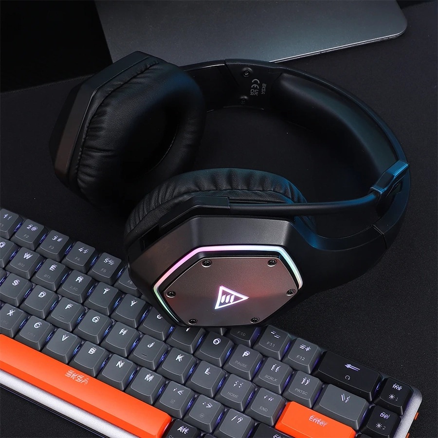 Buy EKSA 2.4Ghz Wireless Headphones E1000 WT 7.1 Surround Wired Gaming ...