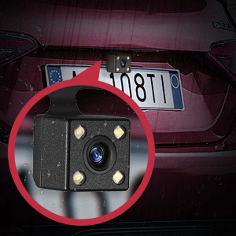 Buy Iiwey Dash Cam Front Rear and inside 1080P Three Channels with IR ...