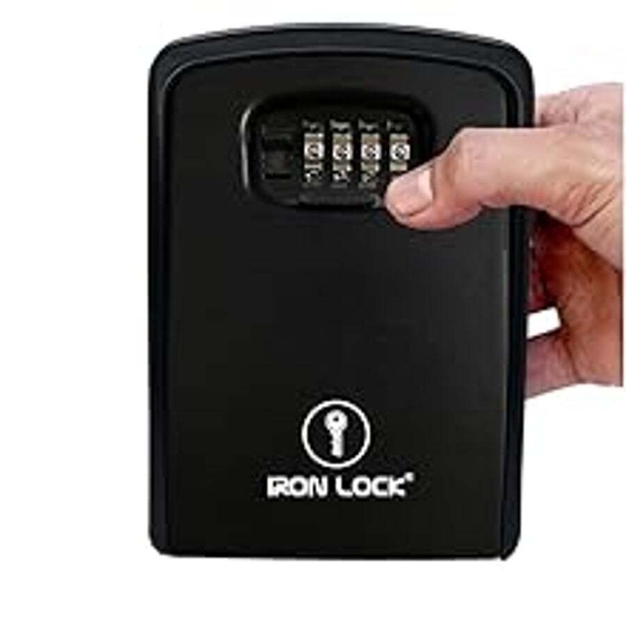 Buy Iron Lock® - XXL Key Lock Box Wall Mount for Keys 4 Digit ...