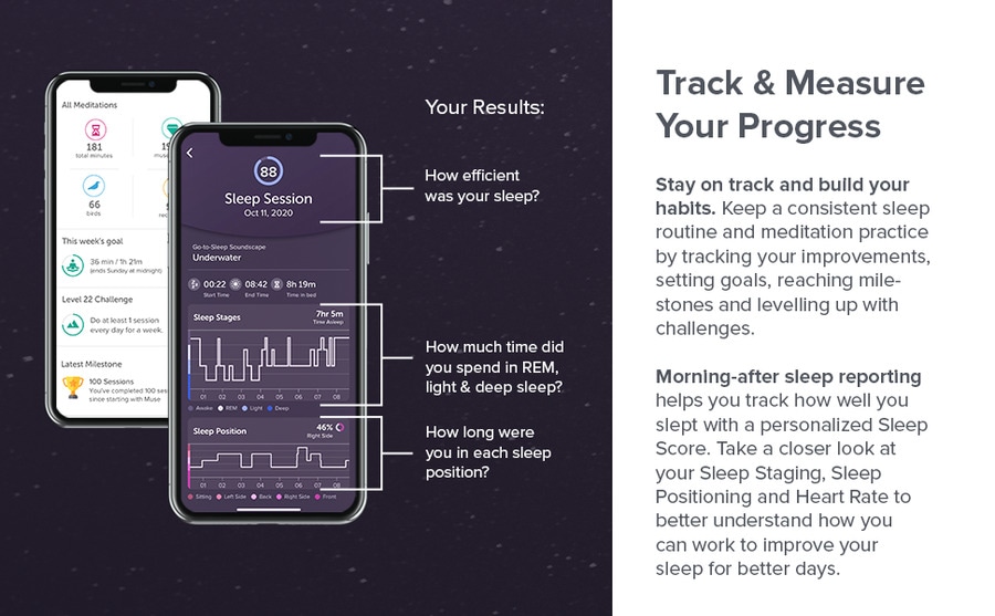Buy MUSE S (Gen 1): the Brain Sensing Headband - Overnight Sleep ...
