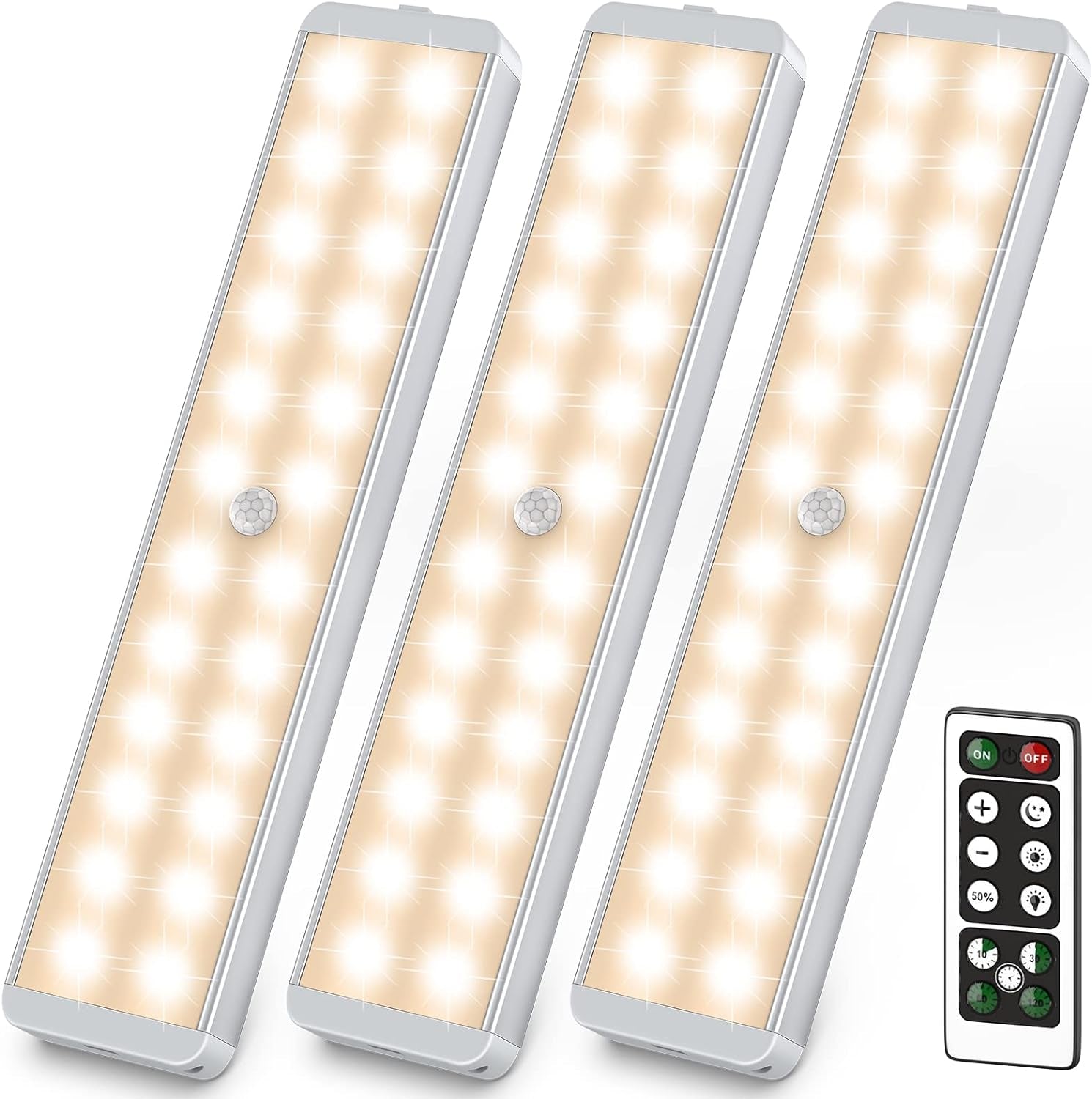 Buy LED Closet Light, 24-LED Dimmer Rechargeable Motion Sensor Closet ...