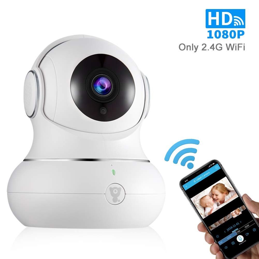 Buy Littlelf IP Pet Camera Wireless Indoor Home Security Camera 1080P ...
